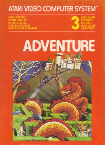 Adventure (1980) (Atari, Warren Robinett - Sears) (CX2613 - 49-75154 ...