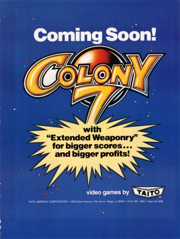 Descargar Colony 7 (set 2) ROM - Juegos Mame Gratuitos - Retrostic