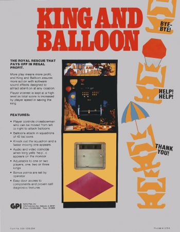 King & Balloon (US) ROM Download - Free Mame Games - Retrostic
