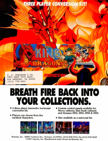 Descargar The King of Dragons (World 910711) ROM - Juegos Mame ...