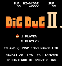 Dig Dug II Stage Select Hack のハックロムのダウンロード - Retrostic
